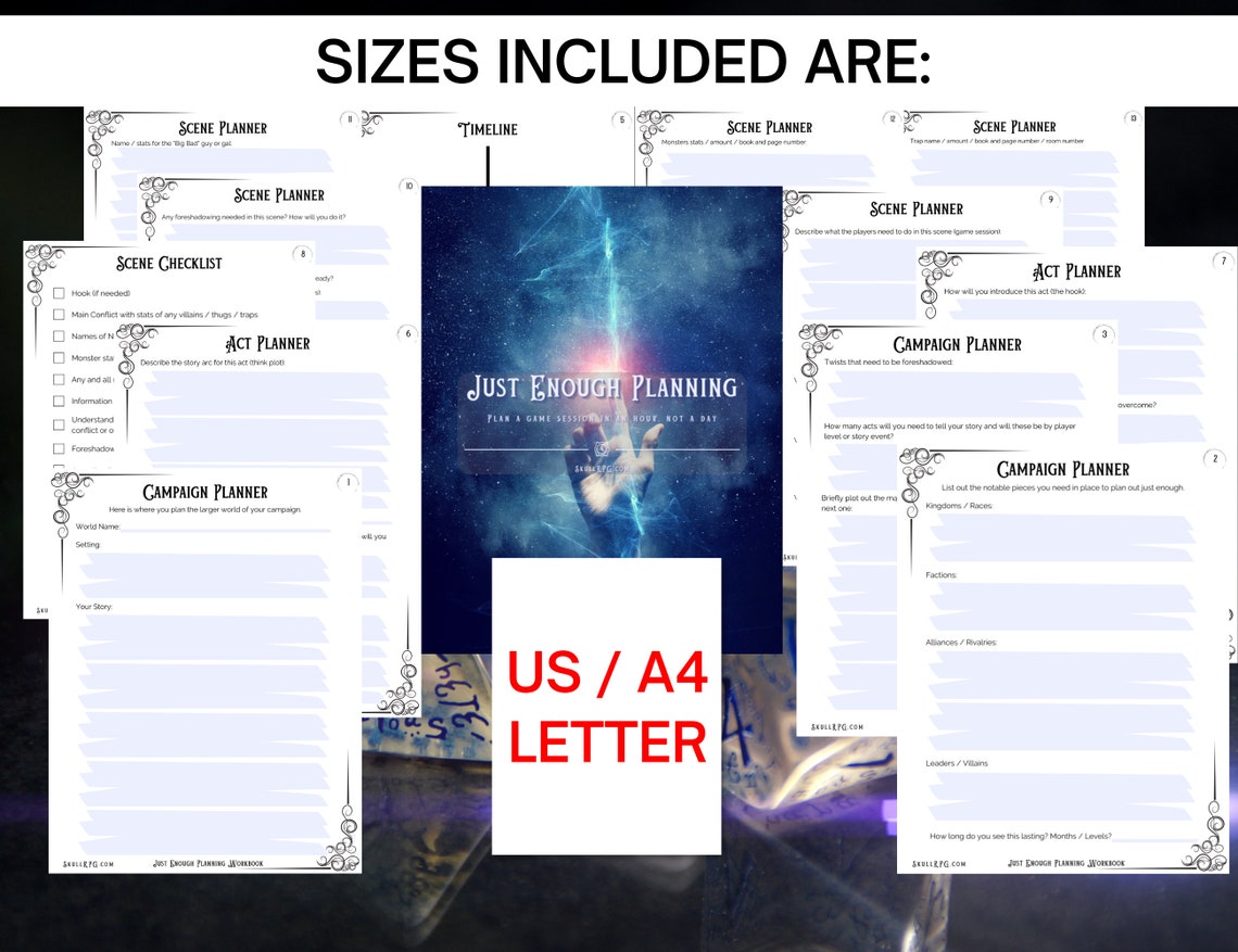 Dungeon Master Campaign Planner to Plan Your Entire TTRPG With - Etsy