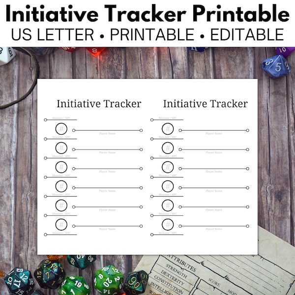 Initiative Tracker - Etsy