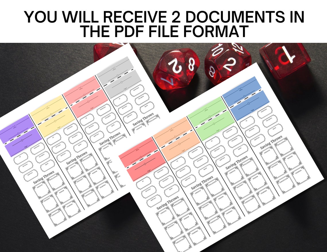 D&D 5e Initiative Tracker DM Screen Hanger to Track Character Stats ...