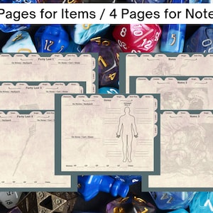 Digital Dnd Journal | Dnd Character Sheet | Dnd Spellbook | D&D ...