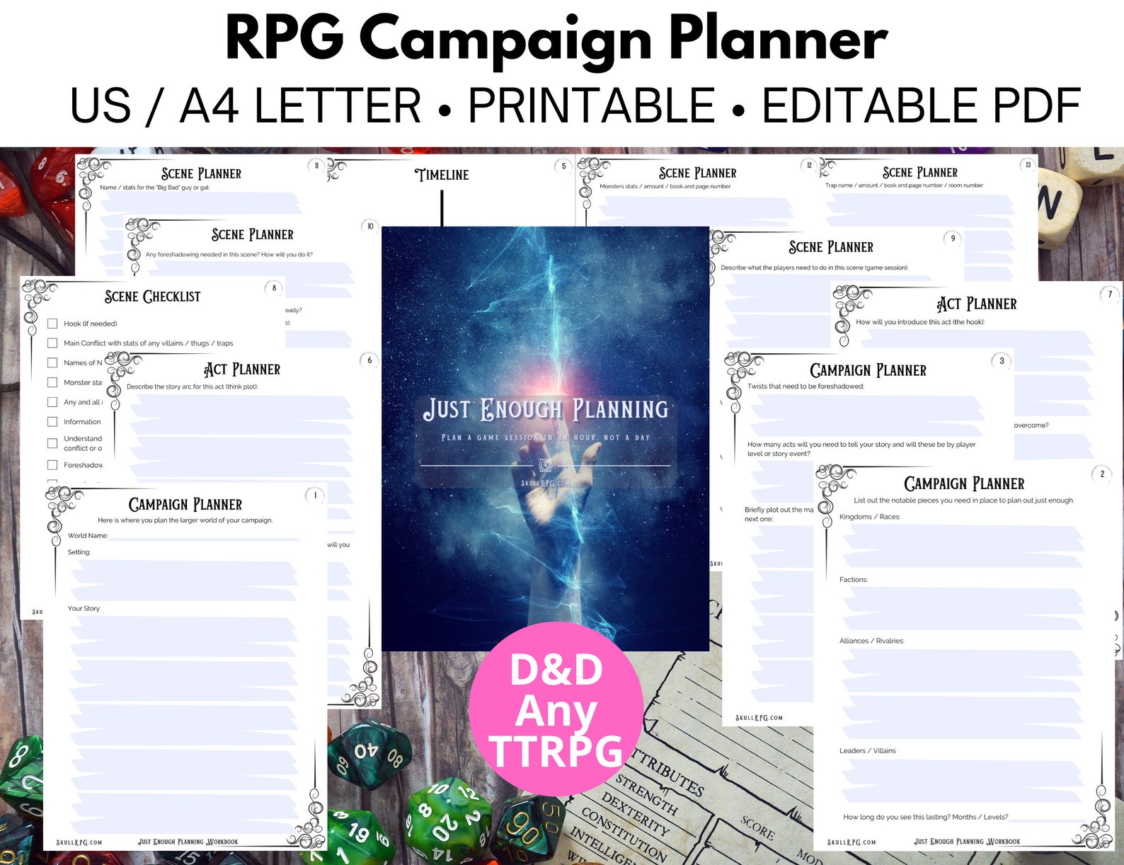 Dungeon Master Campaign Planner to Plan Your Entire TTRPG With Story ...