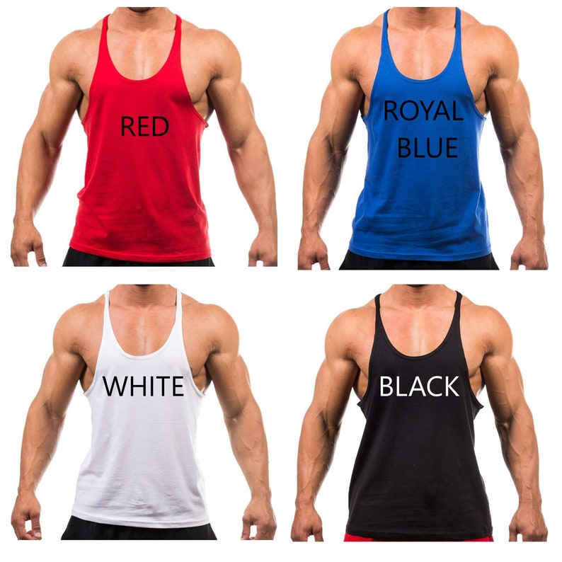 Men's Y-back Muscle Workout Bodybuilding Tank Top - Dad Bod - Etsy