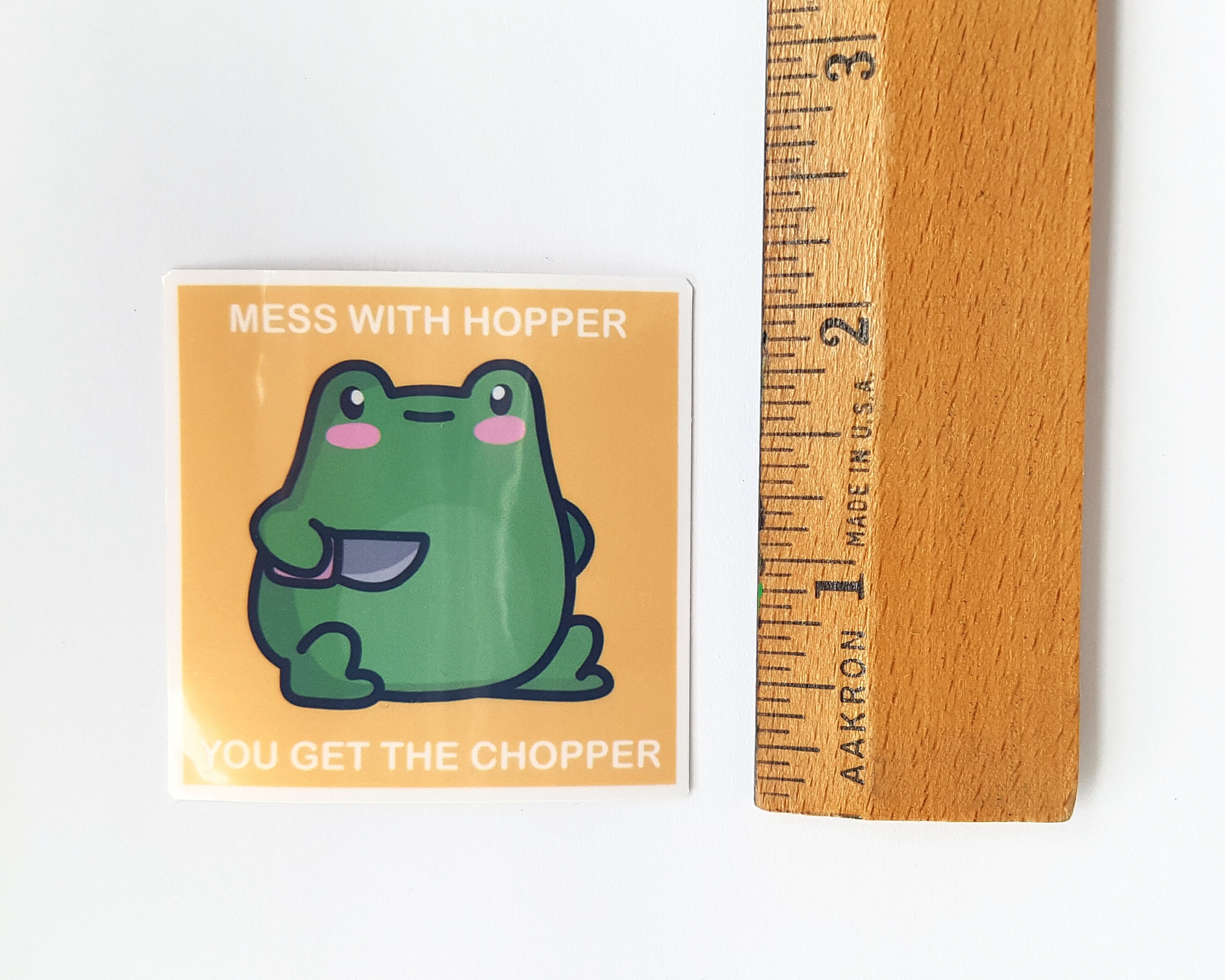 Frog Meme Vinyl Sticker Laminated Waterproof Water Bottle Decal Meme ...