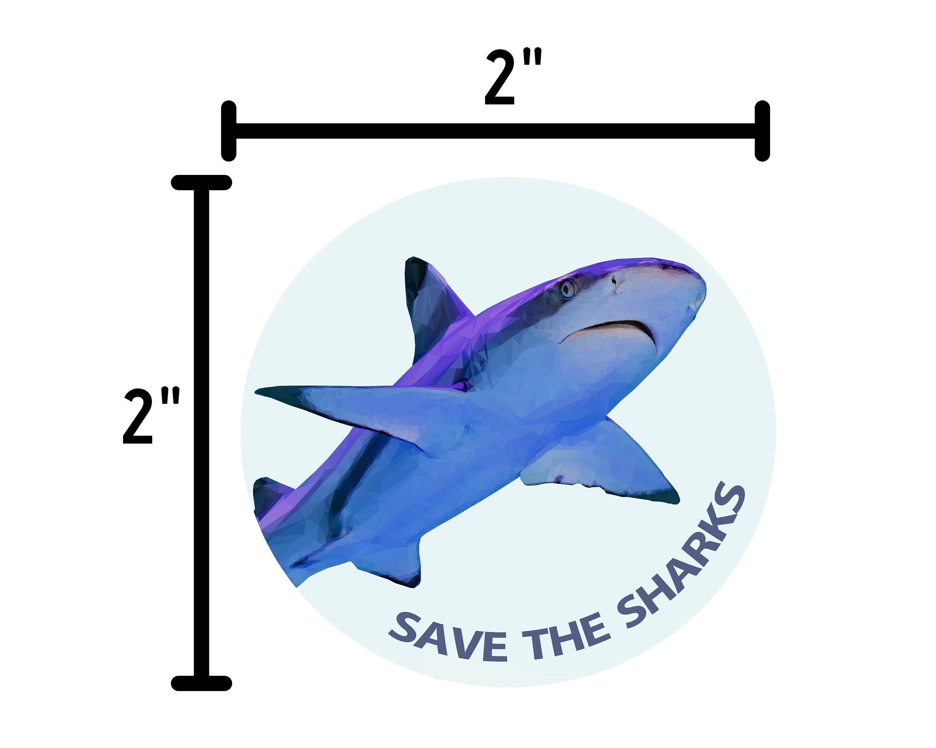 Sticker Save the Sharks Ocean Conservation Vinyl Decal Water & | Etsy