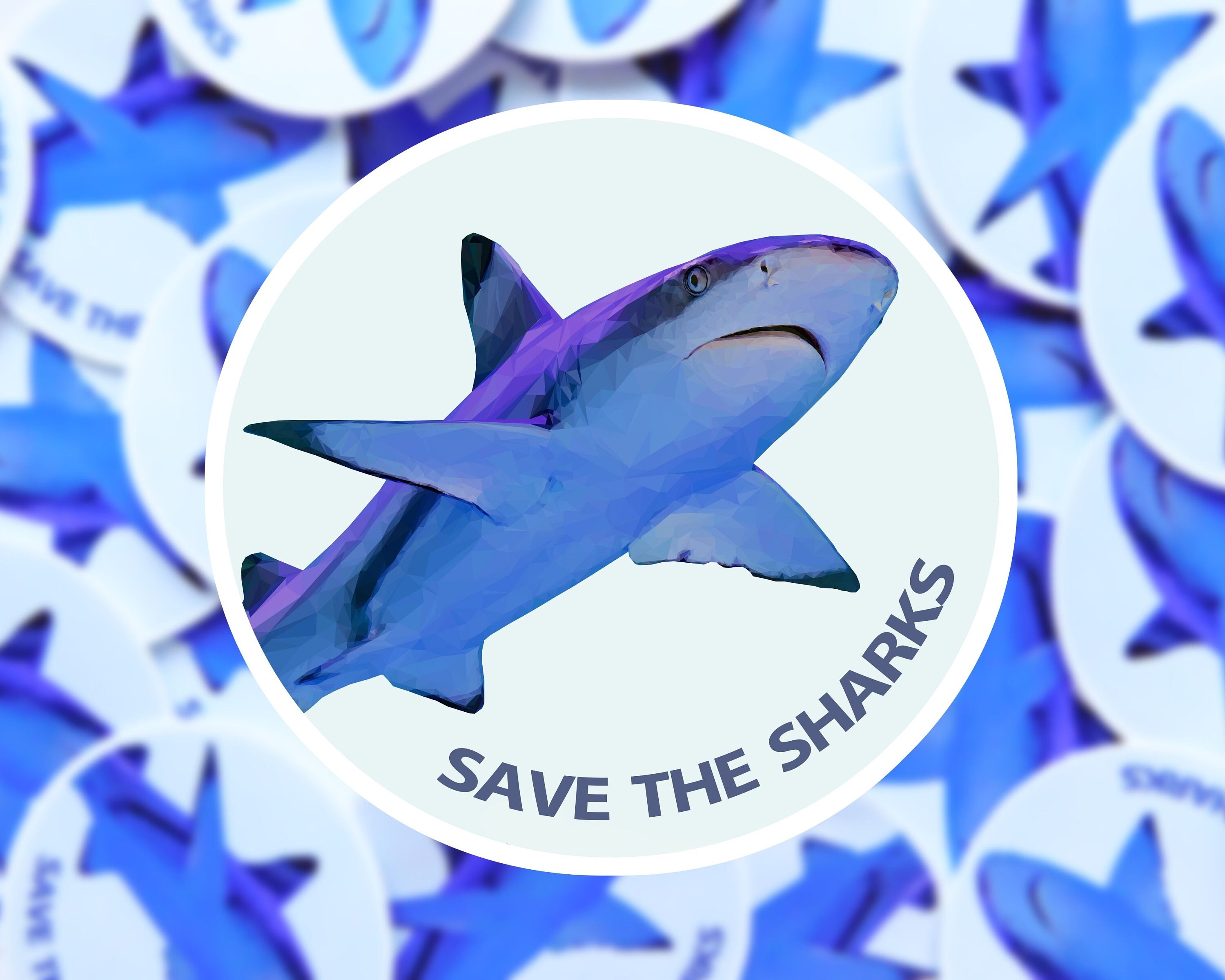 Sticker Save the Sharks Ocean Conservation Vinyl Decal Water & | Etsy