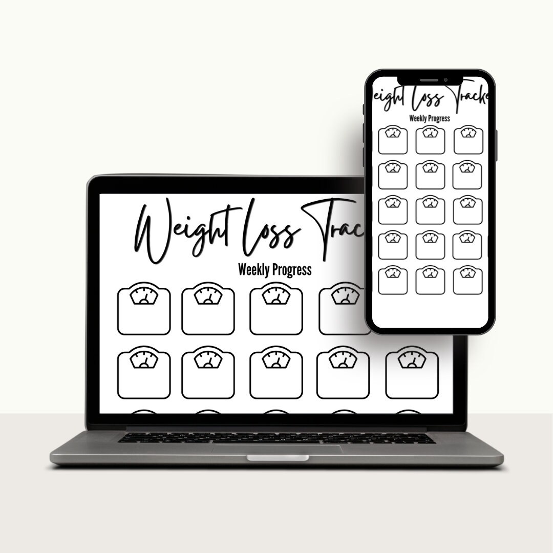 Weekly Weight Loss Tracker - Scale Version - Etsy