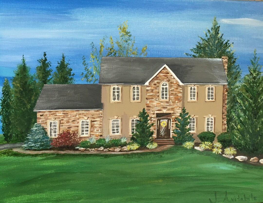 Home is Where the Heart Is. A Custom Acrylic Architectural Rendering on ...