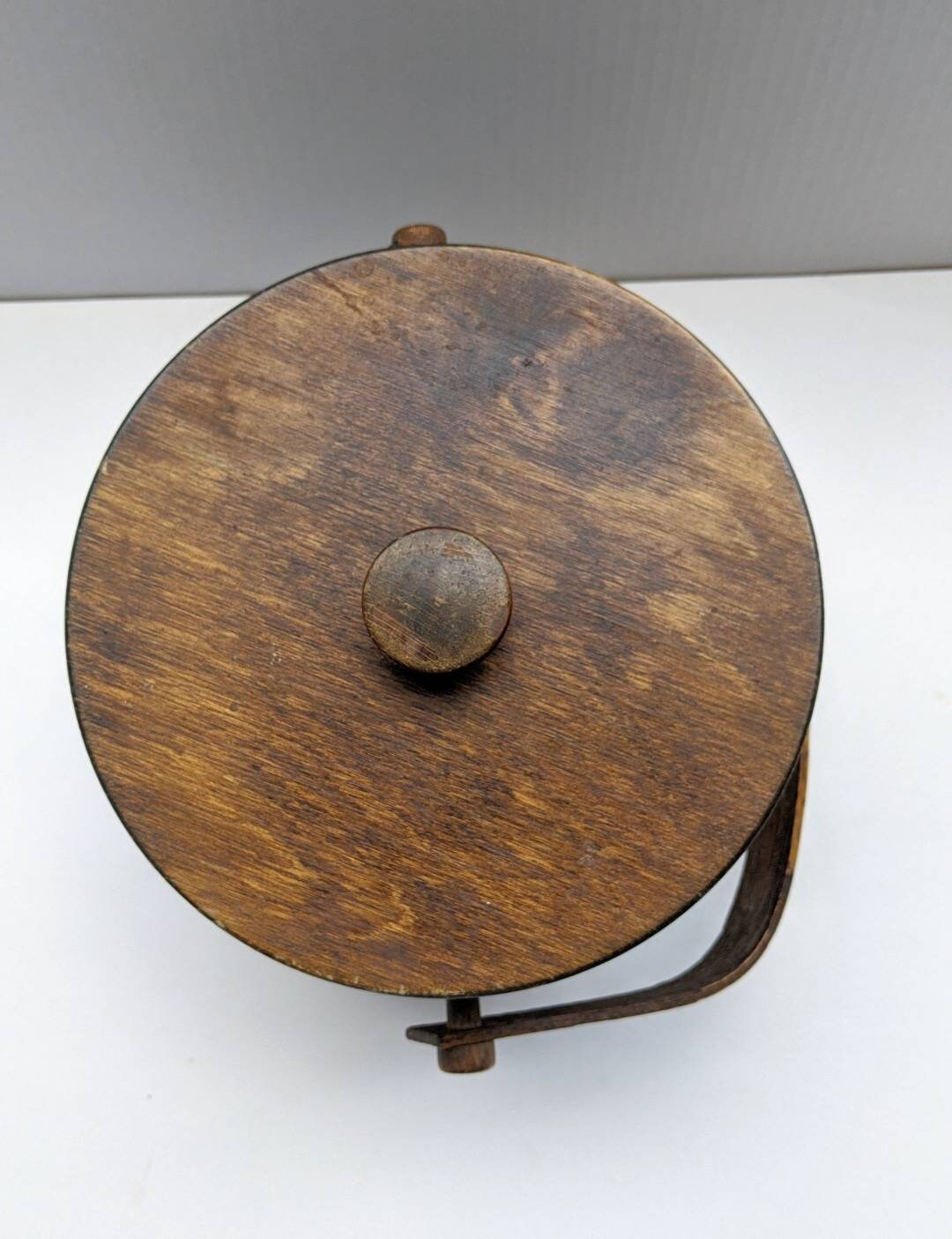 BASKETVILLE Firkin Cookie Container Jar Basket Bucket With Handle ...