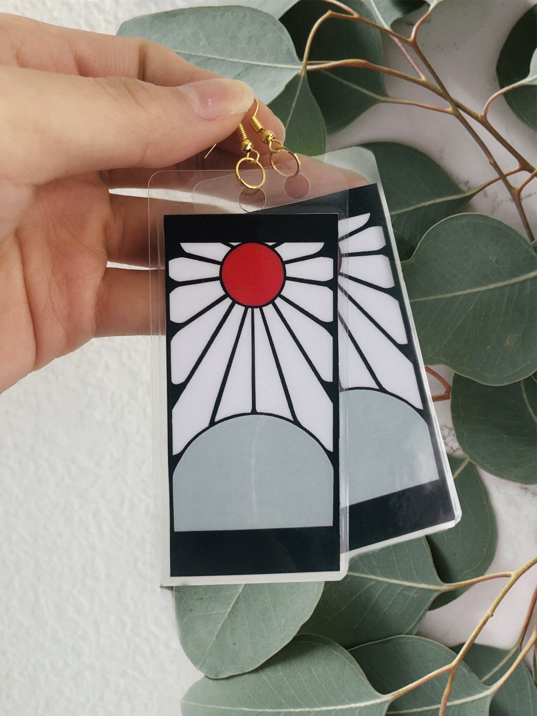 Earring Anime Homemade Demon -slayer - Etsy