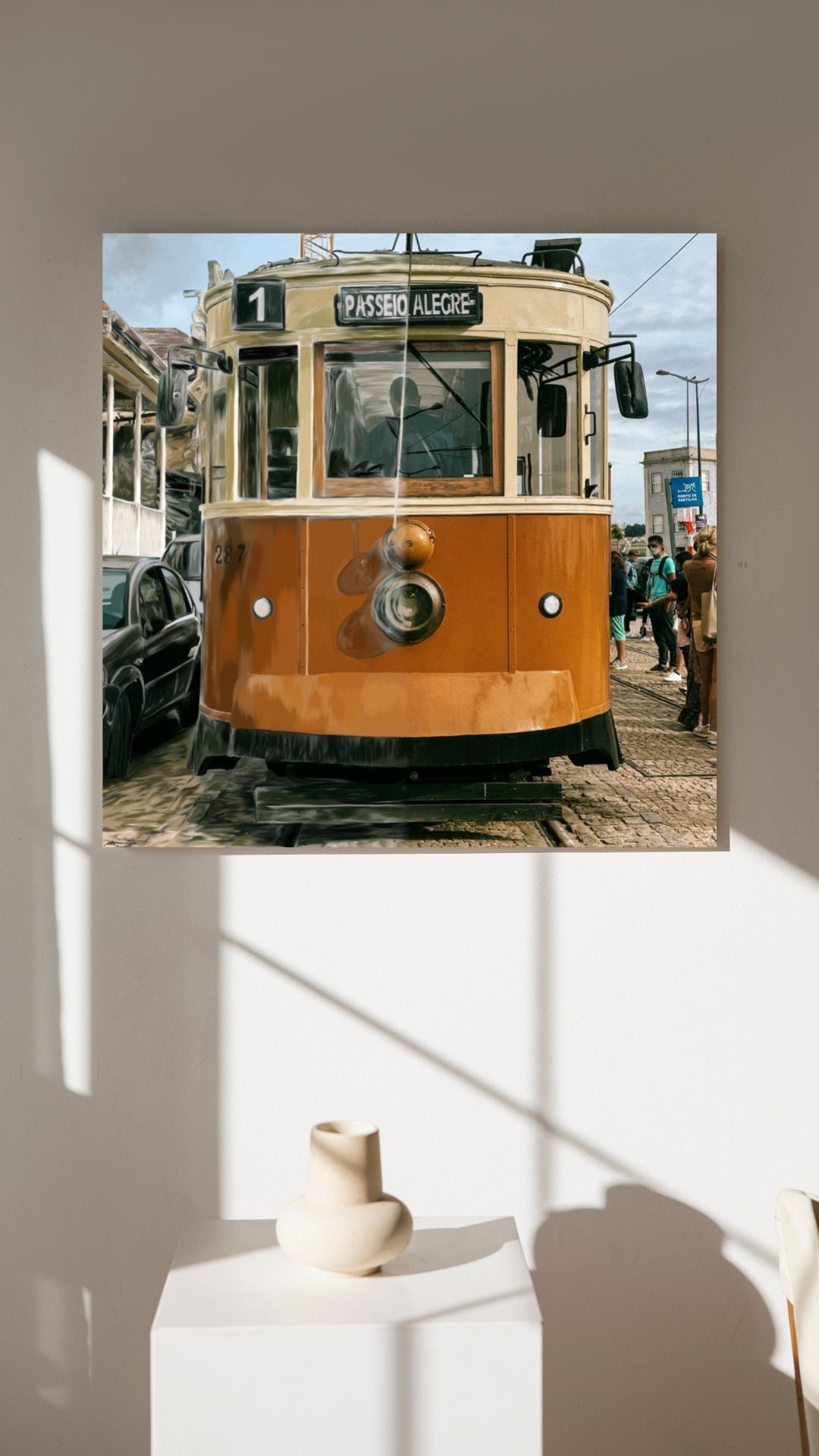 Porto Tramway Print Digital Print Wall Art Printable - Etsy