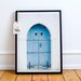 Blue Door Print Architecture Poster Greece Wall Art and - Etsy