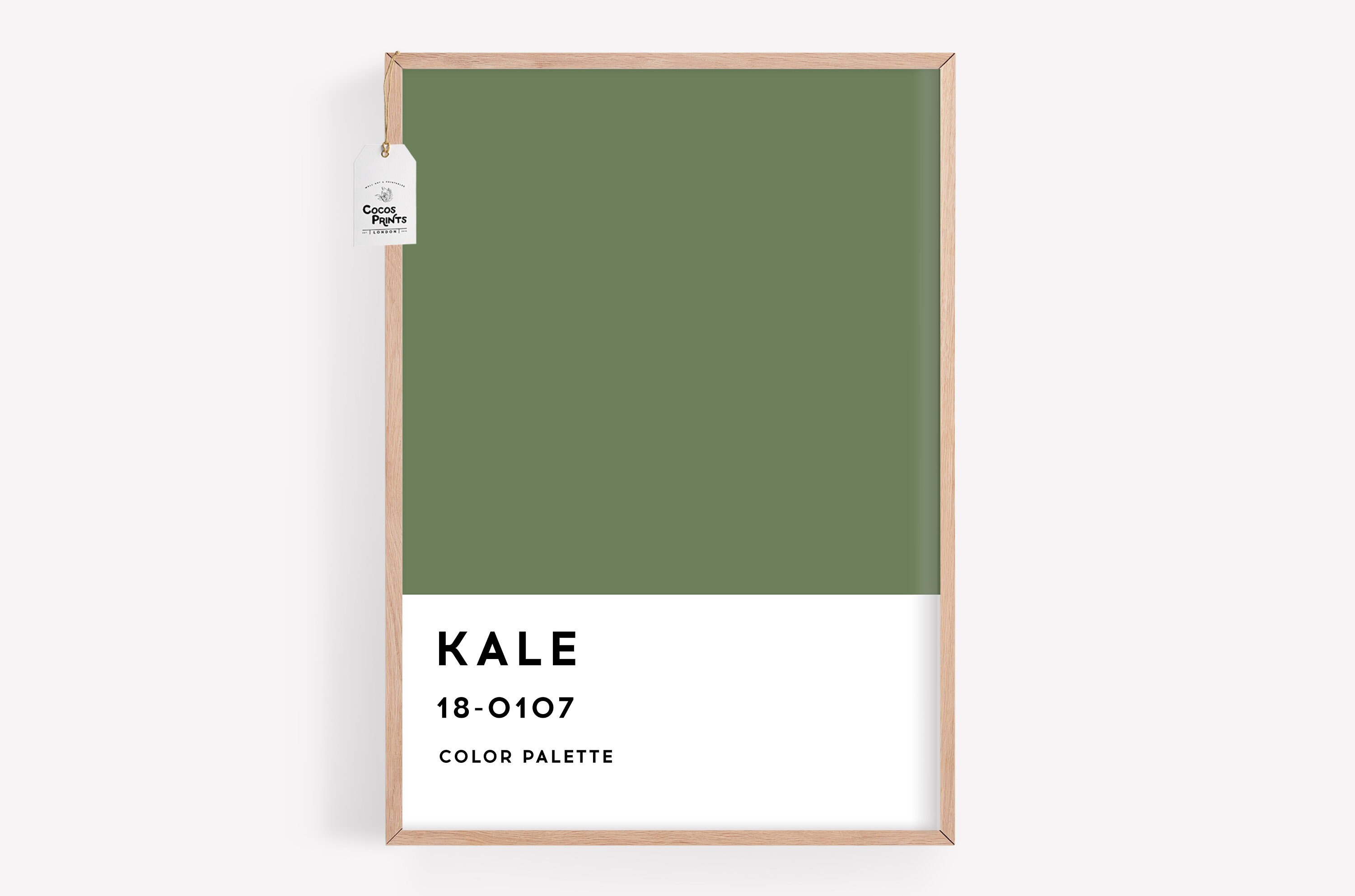 Kale Colour Print Pantone Color Poster Word Art Print and - Etsy