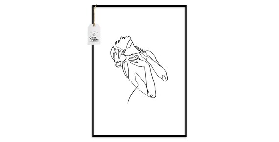 One Line Figure Art Modern Line Art PRINTABLE ART One Line | Etsy