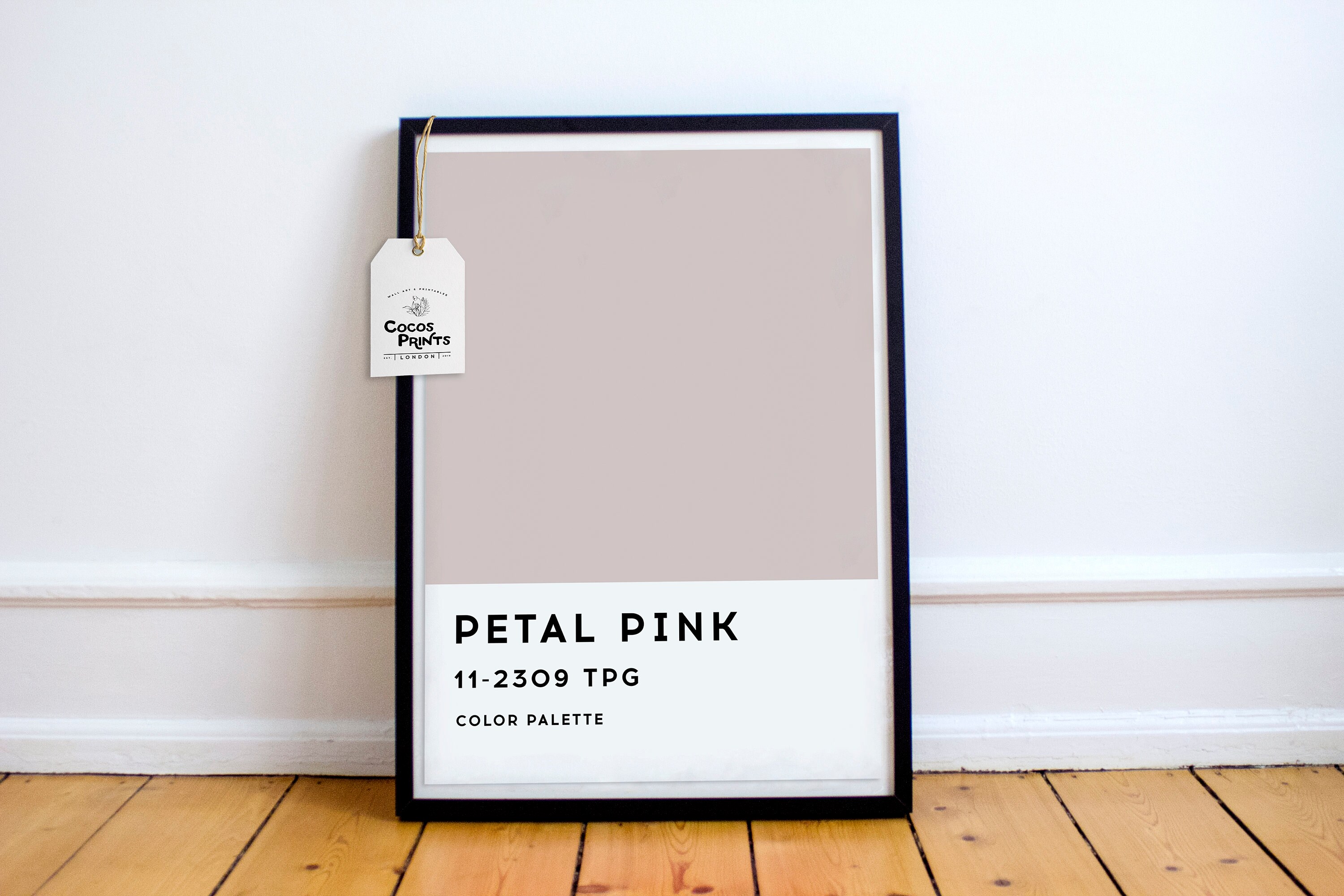 Petal Pink Colour Print, Pantone Color Poster, Word Art Print and ...