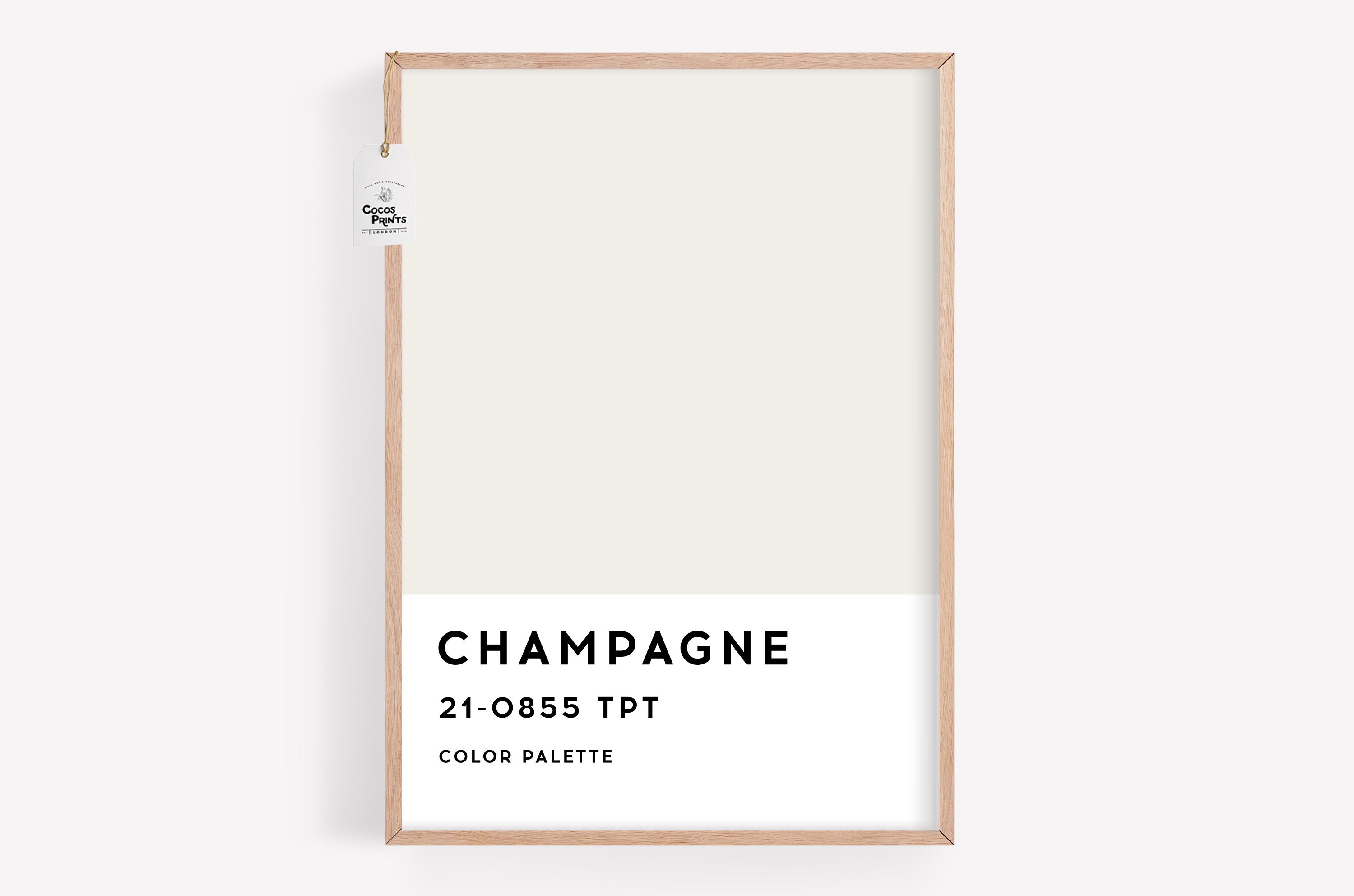 Champagne Colour Print, Pantone Color Poster, Word Art Print and ...