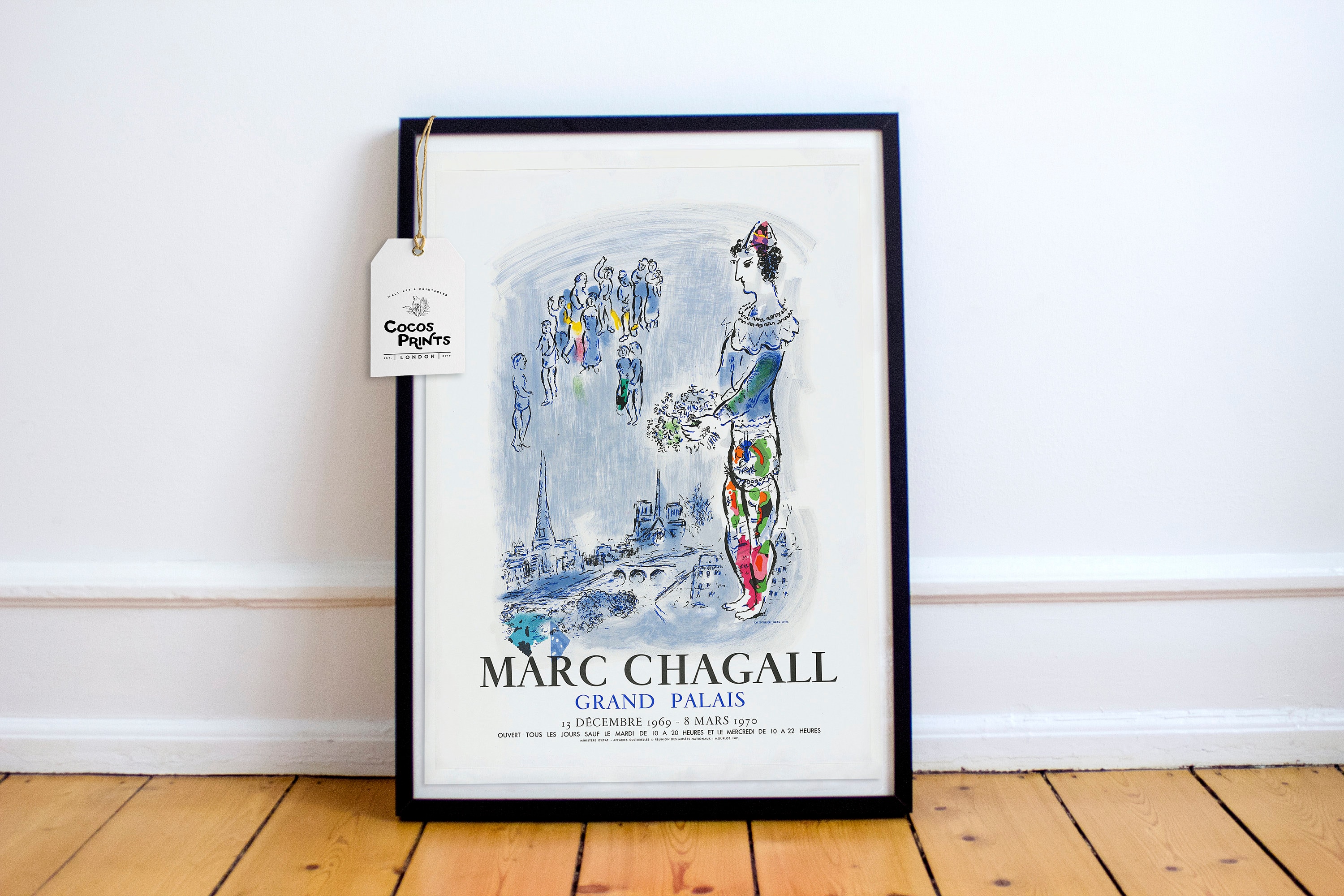 Marc Chagall Exhibition Poster, PRINTABLE ART, Modern Museum Poster ...