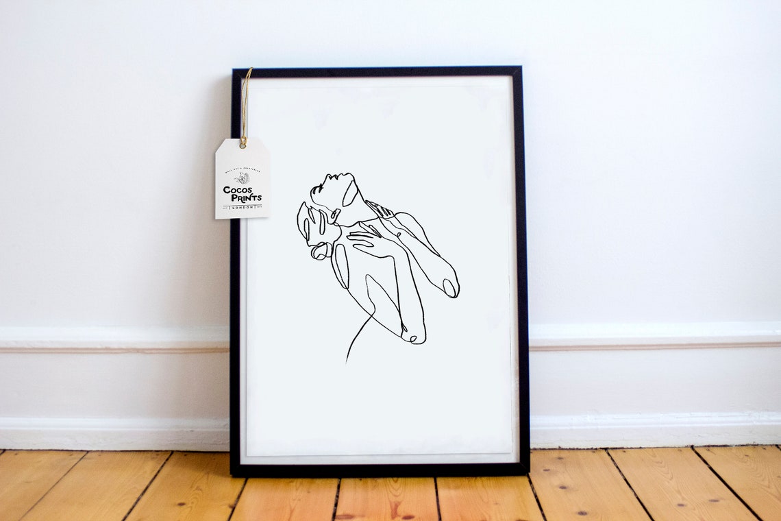 One Line Figure Art Modern Line Art PRINTABLE ART One Line - Etsy