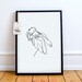 One Line Figure Art, Modern Line Art, PRINTABLE ART, One Line Drawing ...