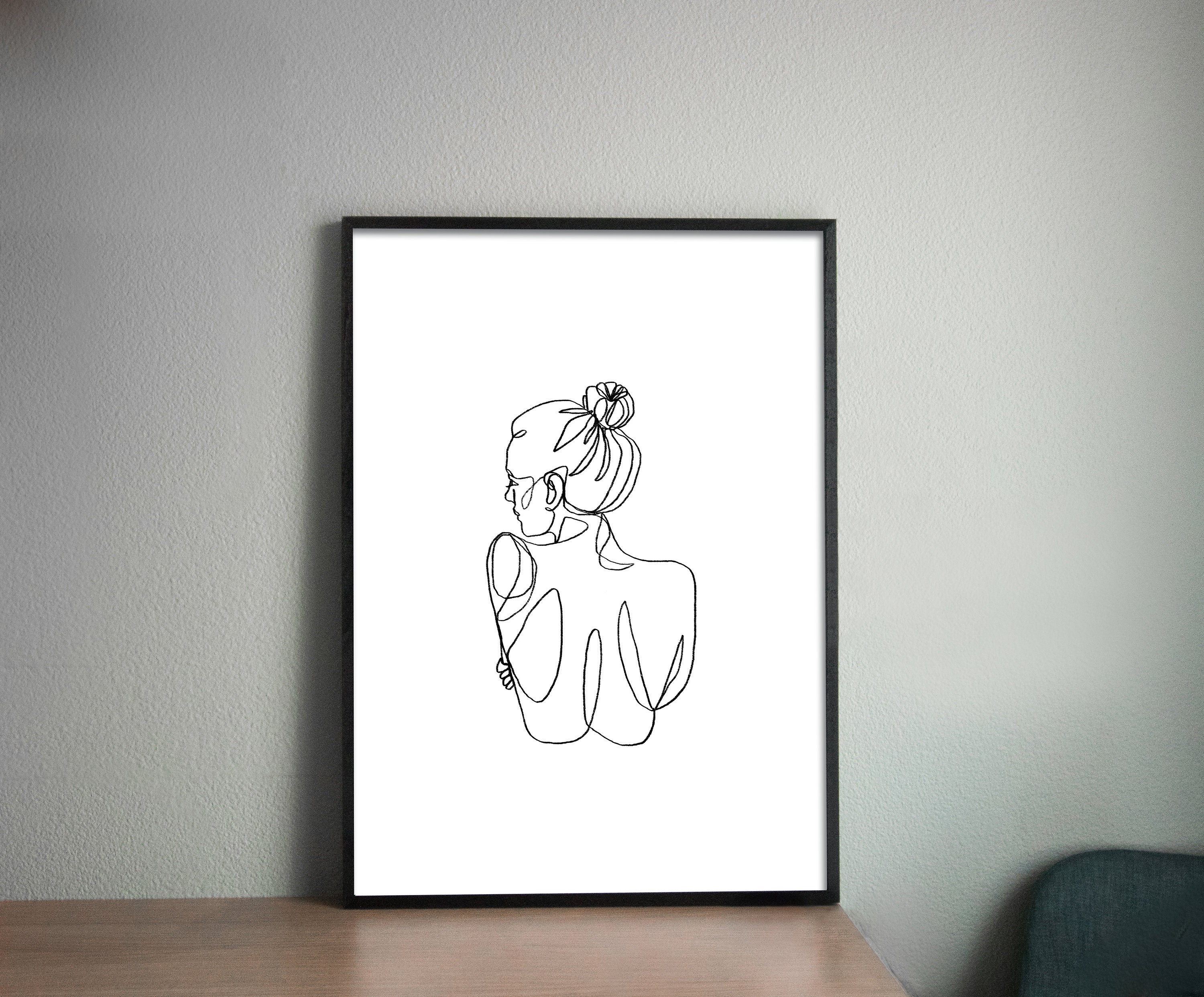 One Line Art, Modern Line Art, PRINTABLE ART, One Line Drawing, Line ...