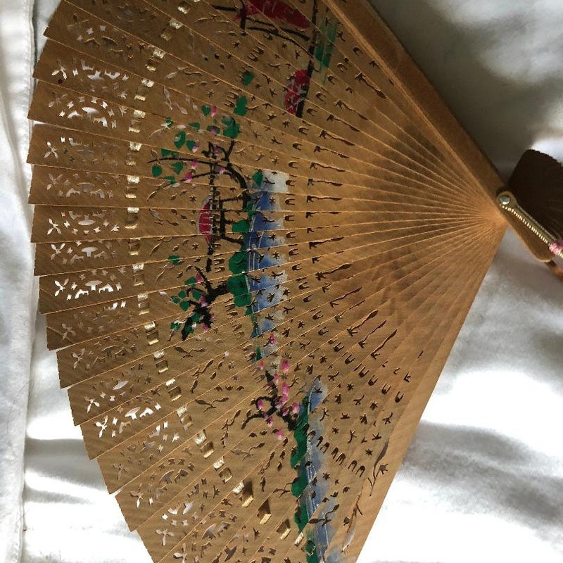 Hand Painted Fan - Etsy