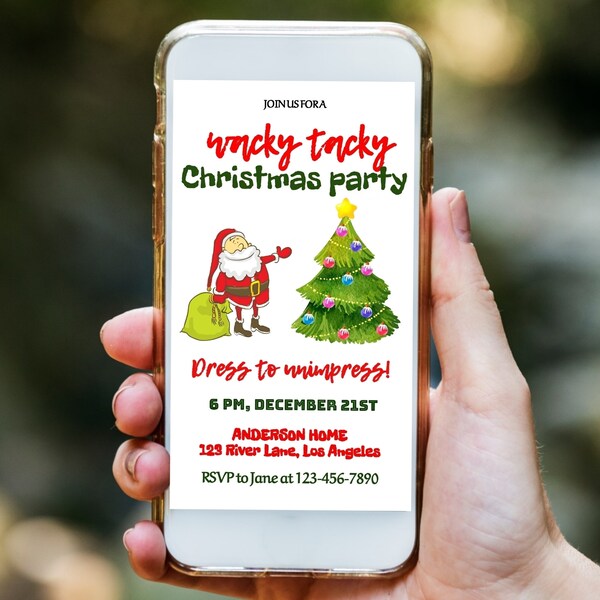 Tacky Christmas Invitation - Etsy