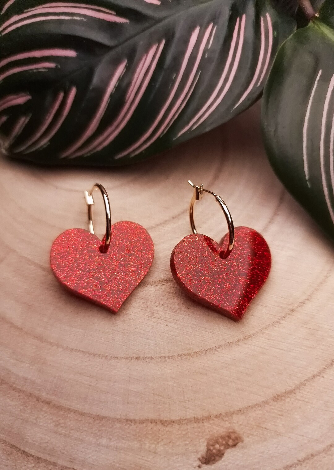 Laser Cut Acrylic Heart Earrings Various Colours Heart Jewellery Heart ...