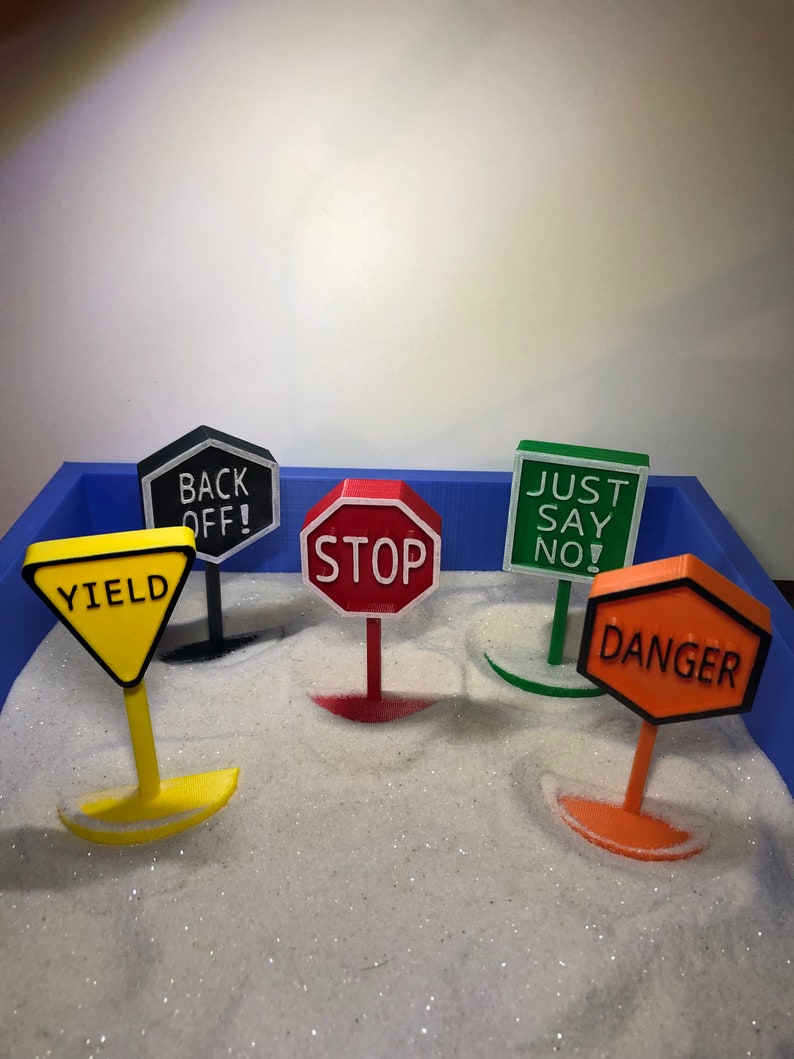 Sandtray Miniature Sign "stop" - Etsy