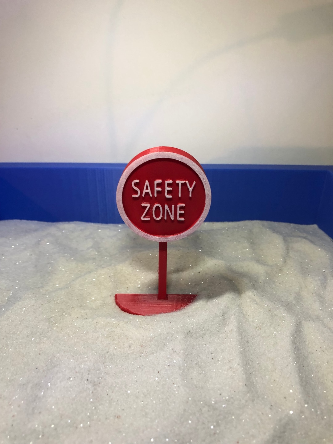 Sandtray Miniature Sign "safety Zone" - Etsy