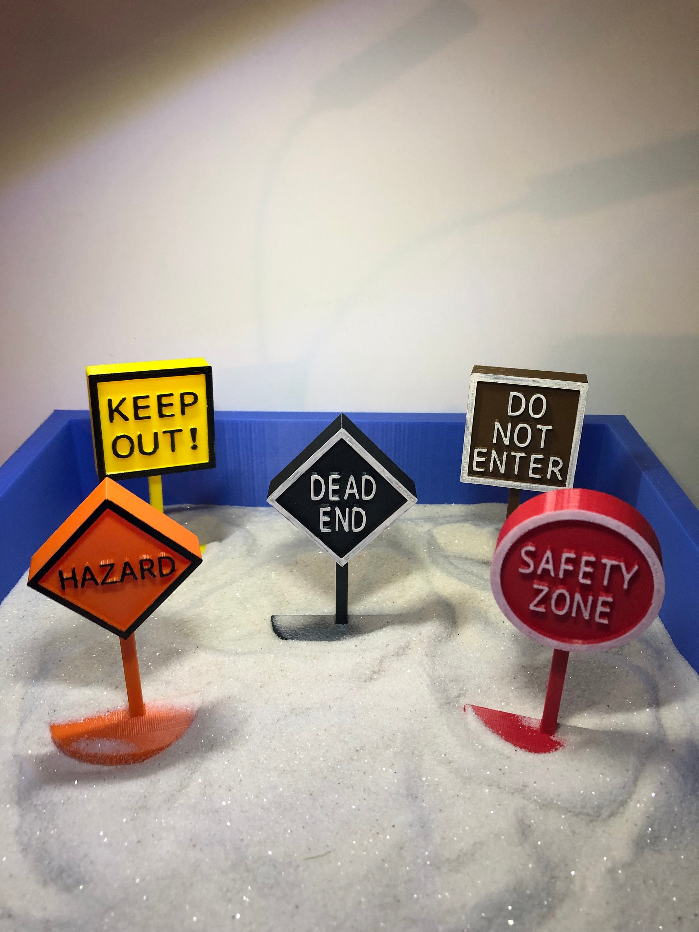 Sandtray Miniature Sign "keep OUT !" - Etsy