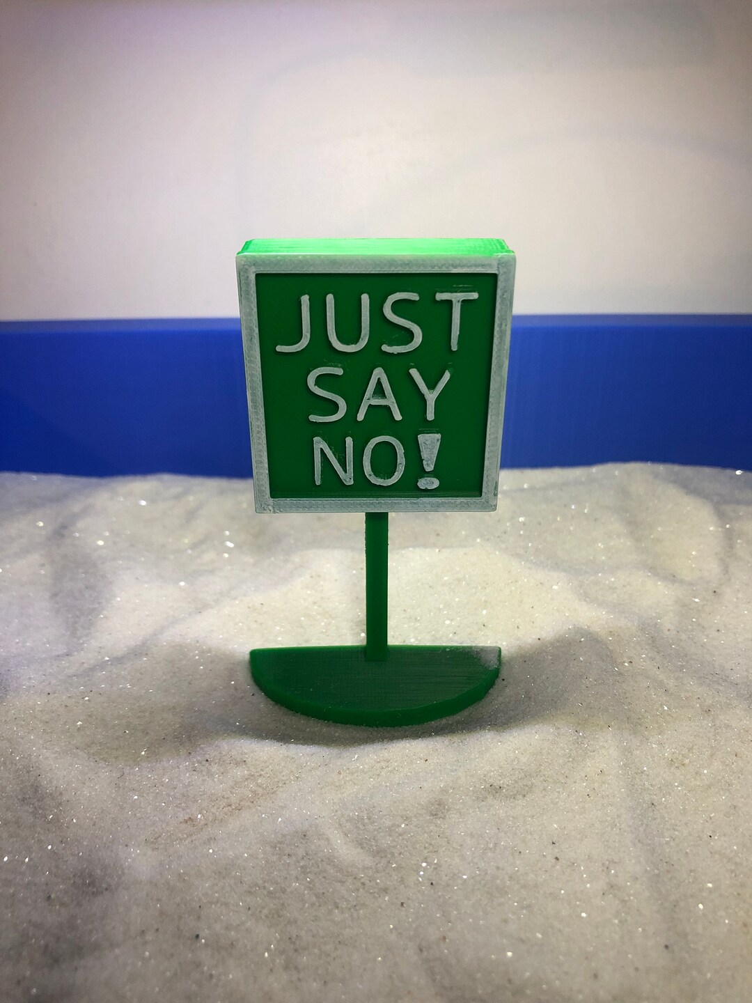 Sandtray Miniature Sign "just Say No !" - Etsy