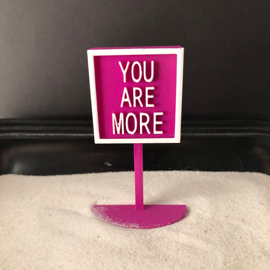 You Are More Sign for Sandtray - Etsy