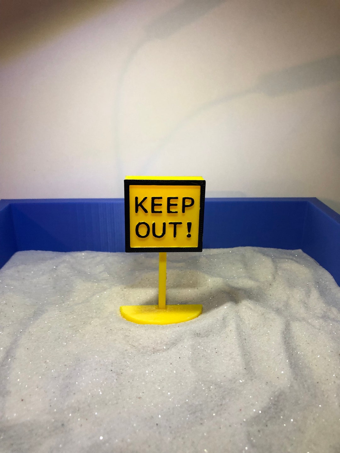 Sandtray Miniature Sign "keep OUT !" - Etsy