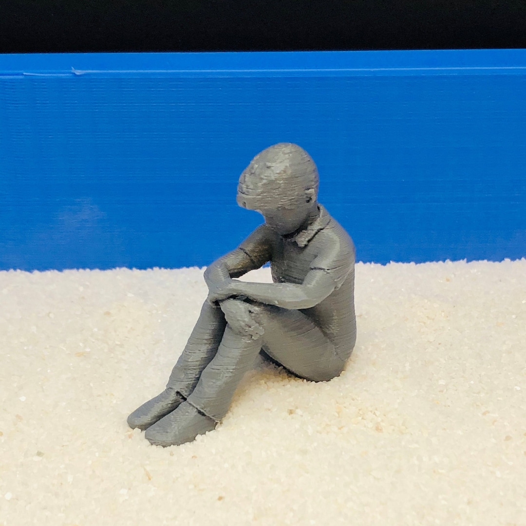 Thinking Boy Miniature for Sandtray - Etsy