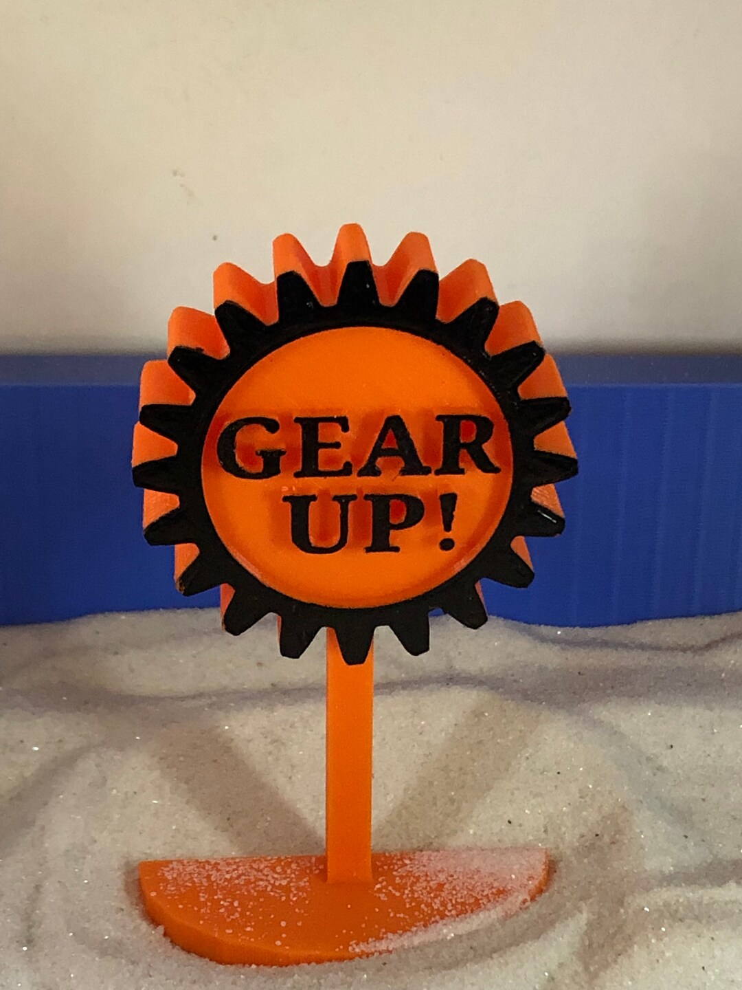Sandtray Mini Sign "gear Up" - Etsy
