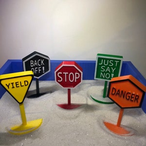 Sandtray Miniature Sign "just Say No !" - Etsy