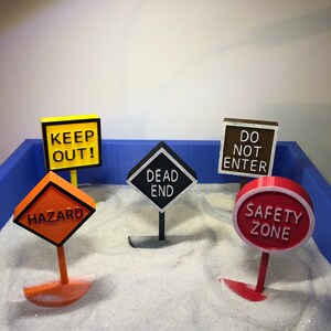 Sandtray Miniature Sign "do NOT Enter" - Etsy