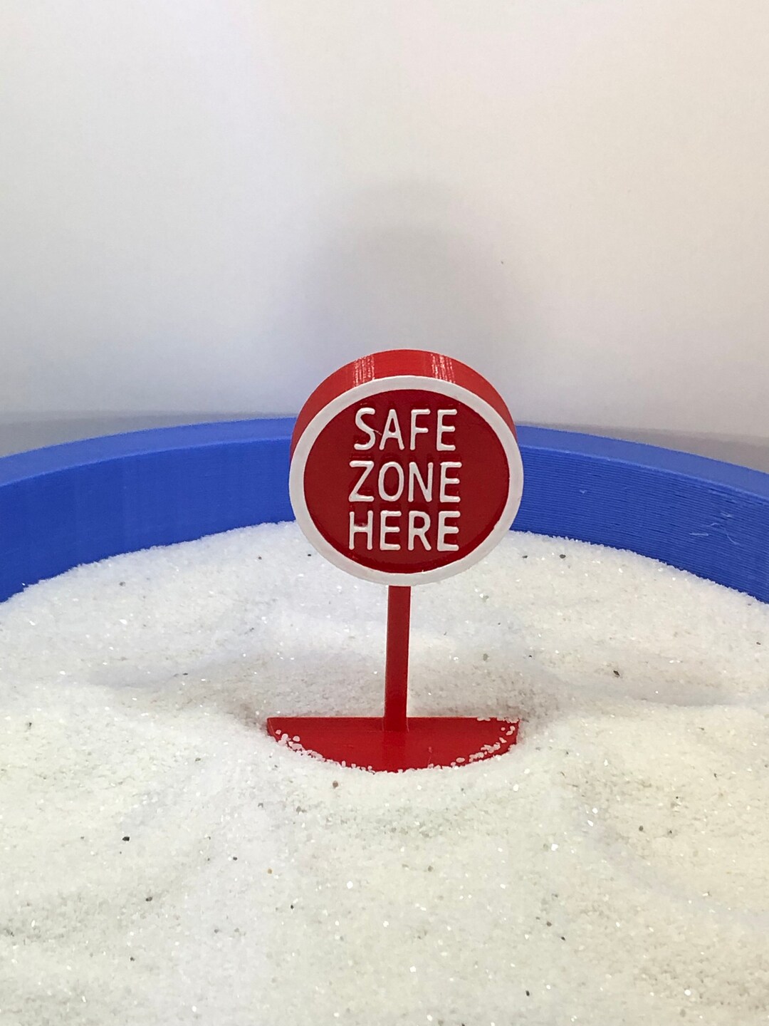 Sandtray Miniature Sign "safe ZONE Here" - Etsy