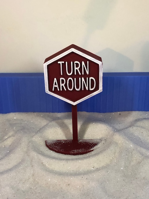 Sandtray Miniature Sign turn Around | Etsy
