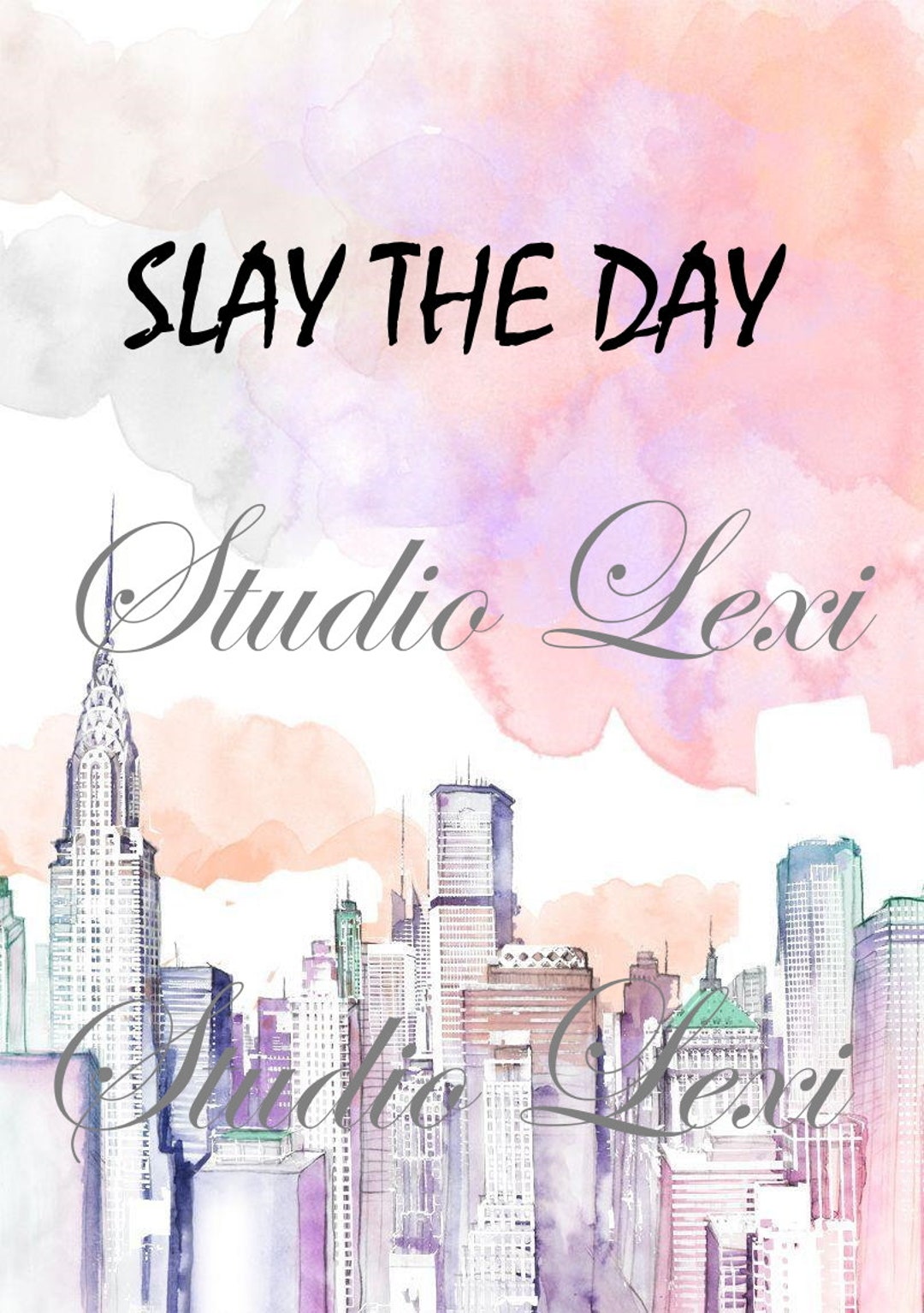 Slay the Day A4 Digital Printable - Etsy