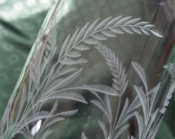 Wheat Etched Glass | Etsy