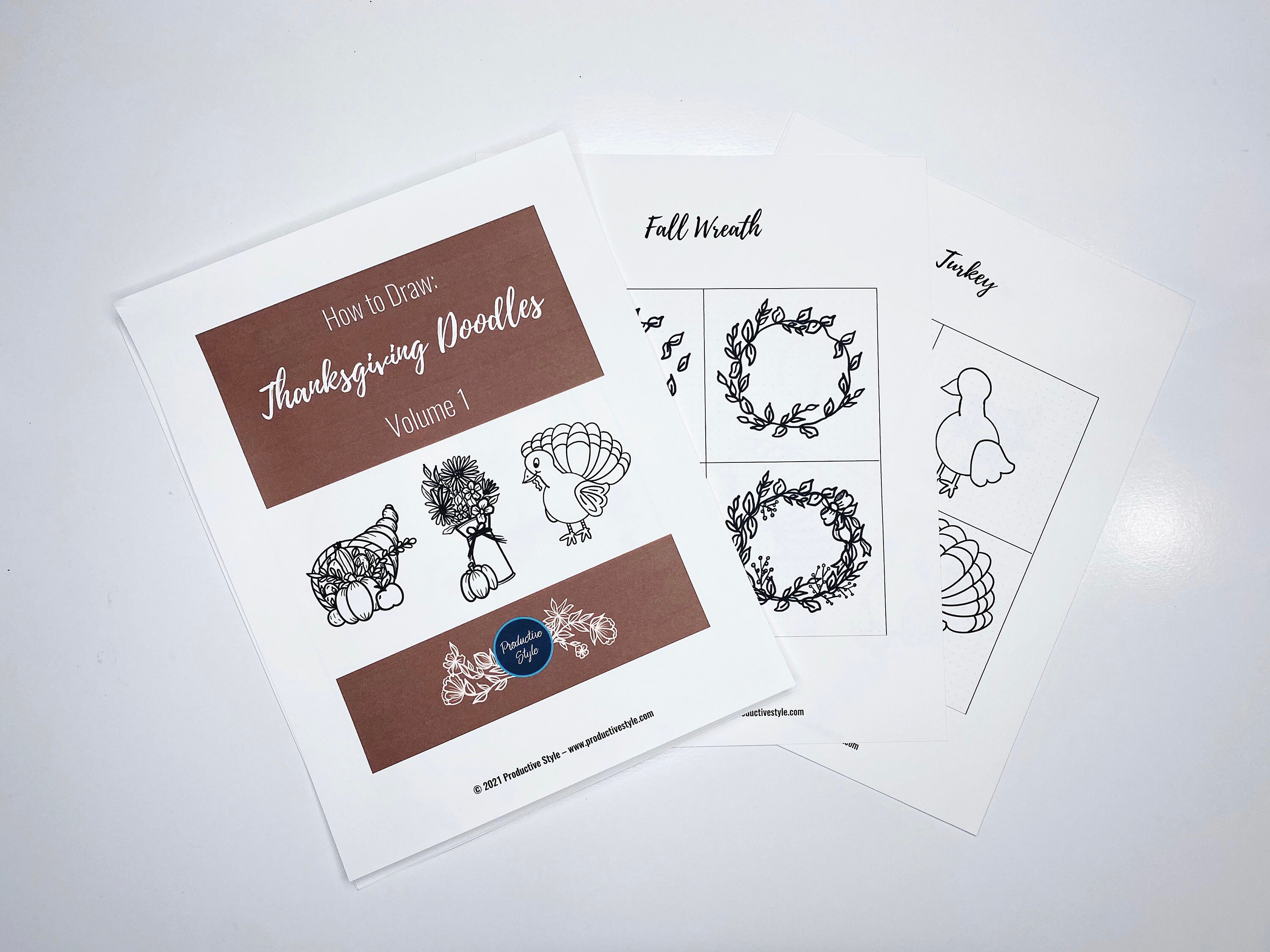 How to Draw Thanksgiving Doodles Printable Worksheets Bullet - Etsy