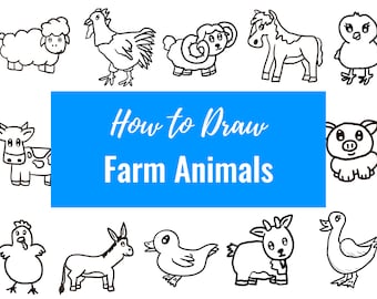 Forest Animals 12 Printable How to Draw Pages | Etsy