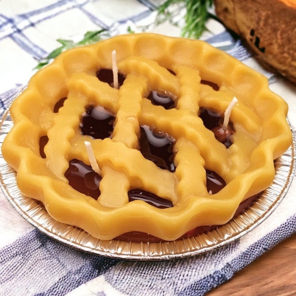 LATTICE PIE Candles 5-inch Pie Candles Assorted Fruit Pie Candles ...