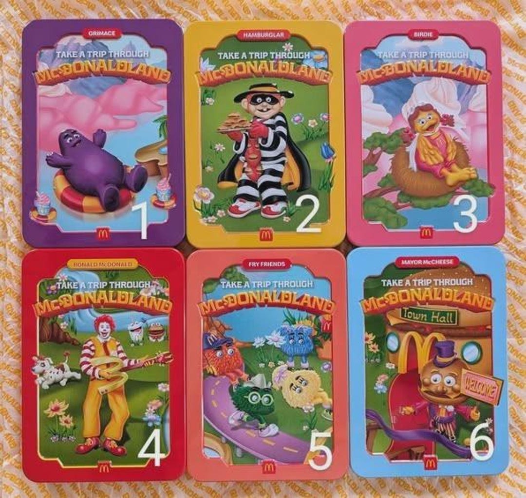 2025 Mcdonald's Collector Mcdonaldland Tins Adult Happy Meal Toys #1-6 ...
