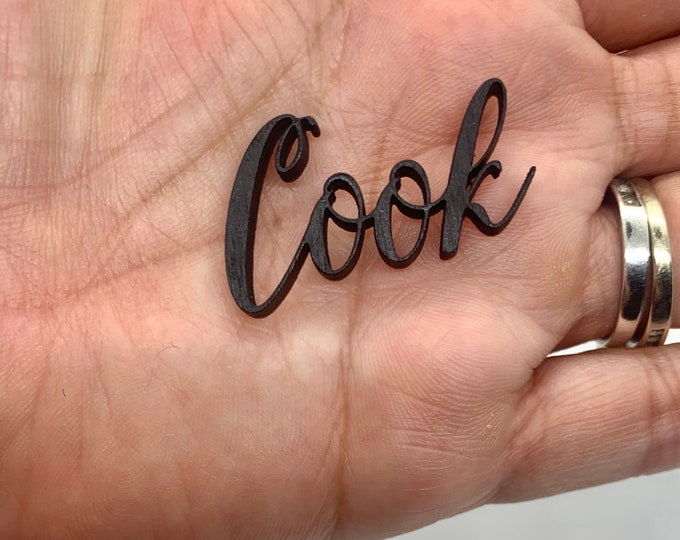 Miniature Lasercut COOK Sign for Dollhouse Decor - Etsy
