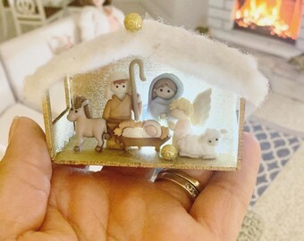 Miniature Nativity - Etsy