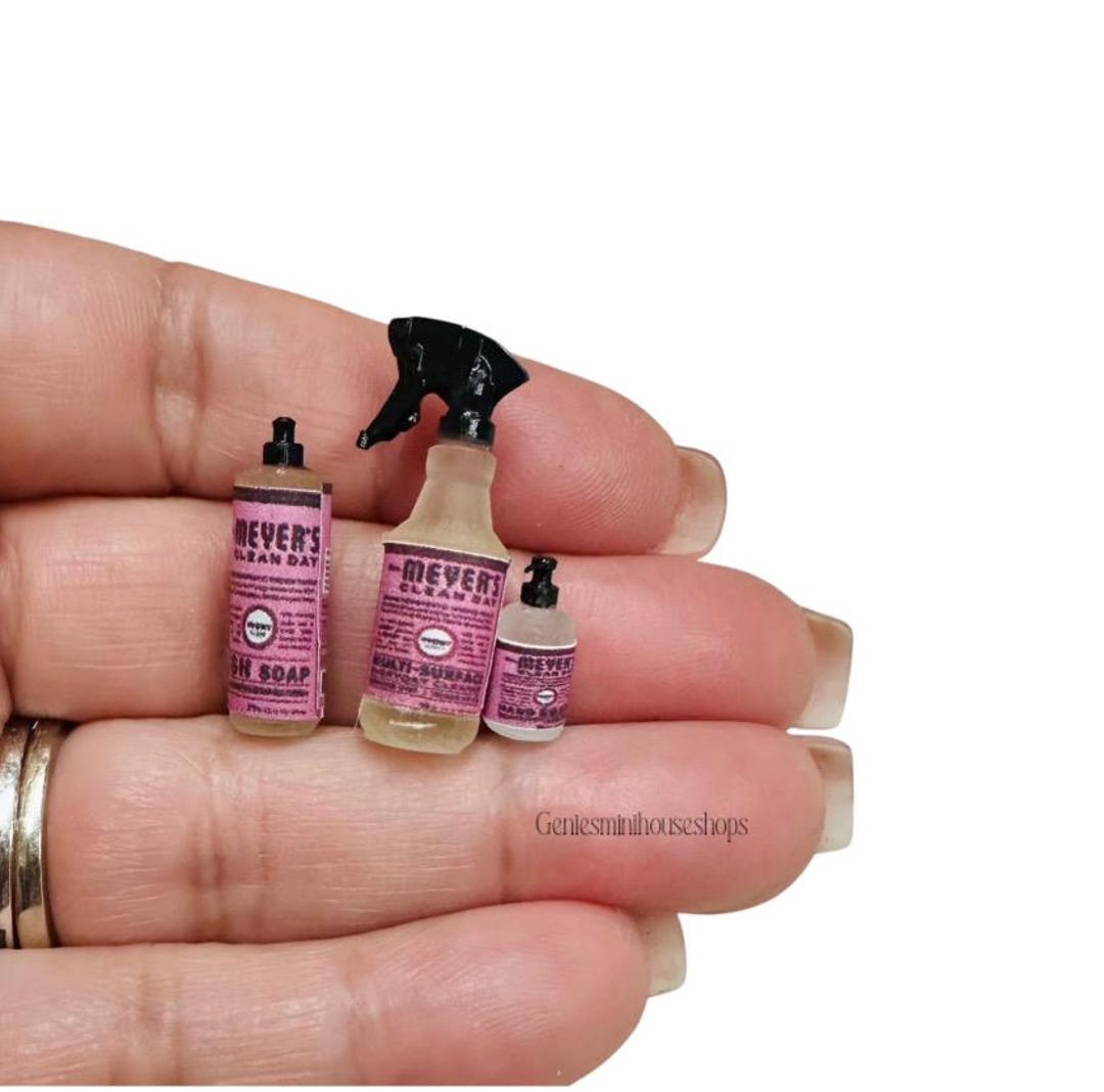 1/12 Scale Miniature Cleaning Supply 3pc Set - Etsy