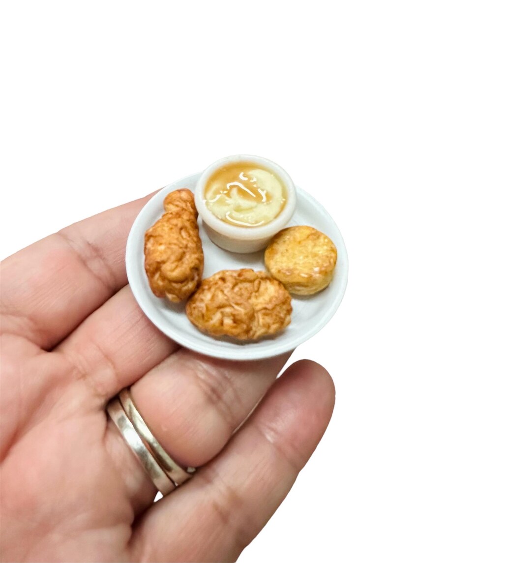 1/6 Scale Fried Chicken Mashed Potatoes and Biscuit Meal - Etsy