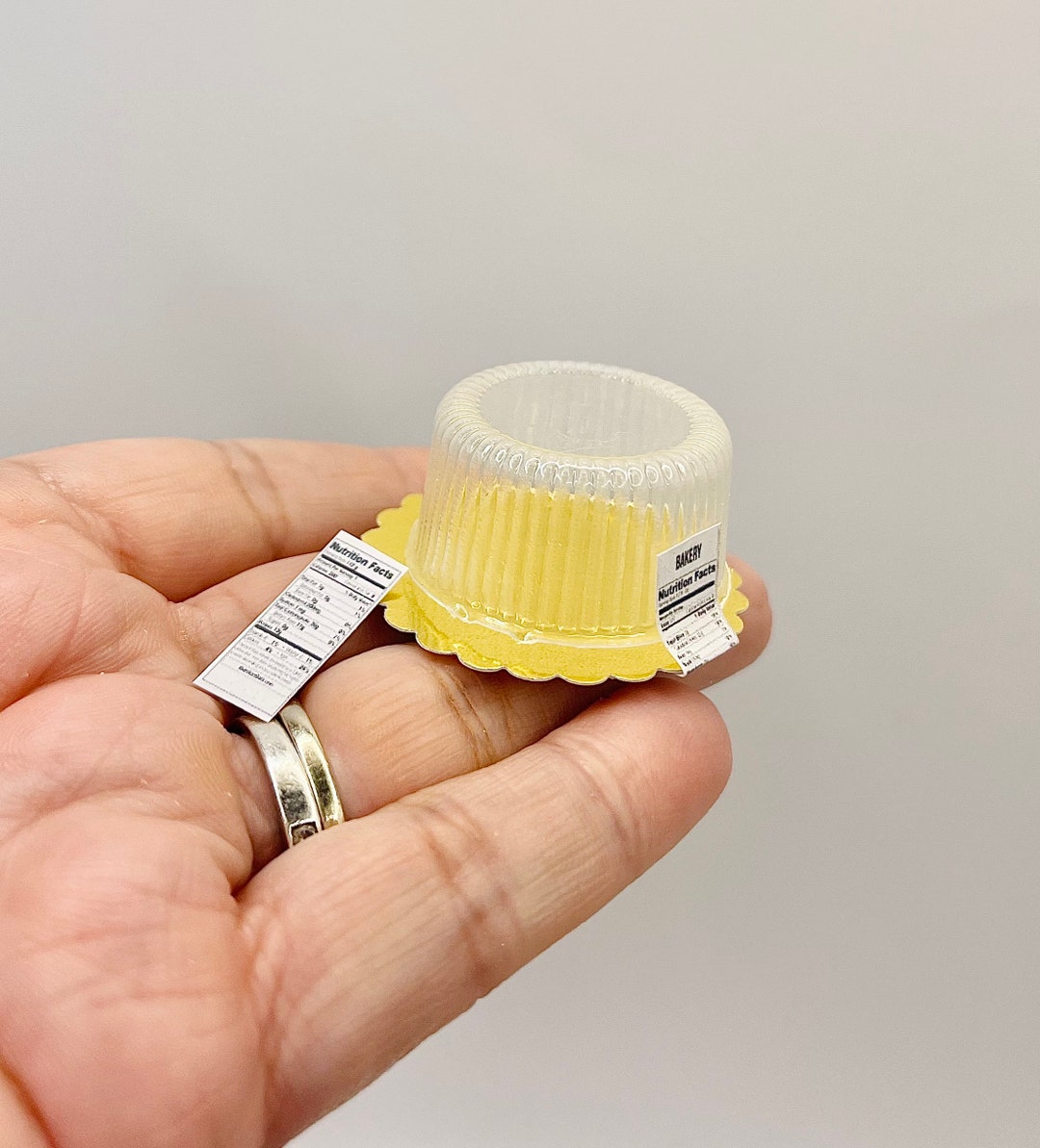 Miniature Round Cake Container 1/12 Scale - Etsy