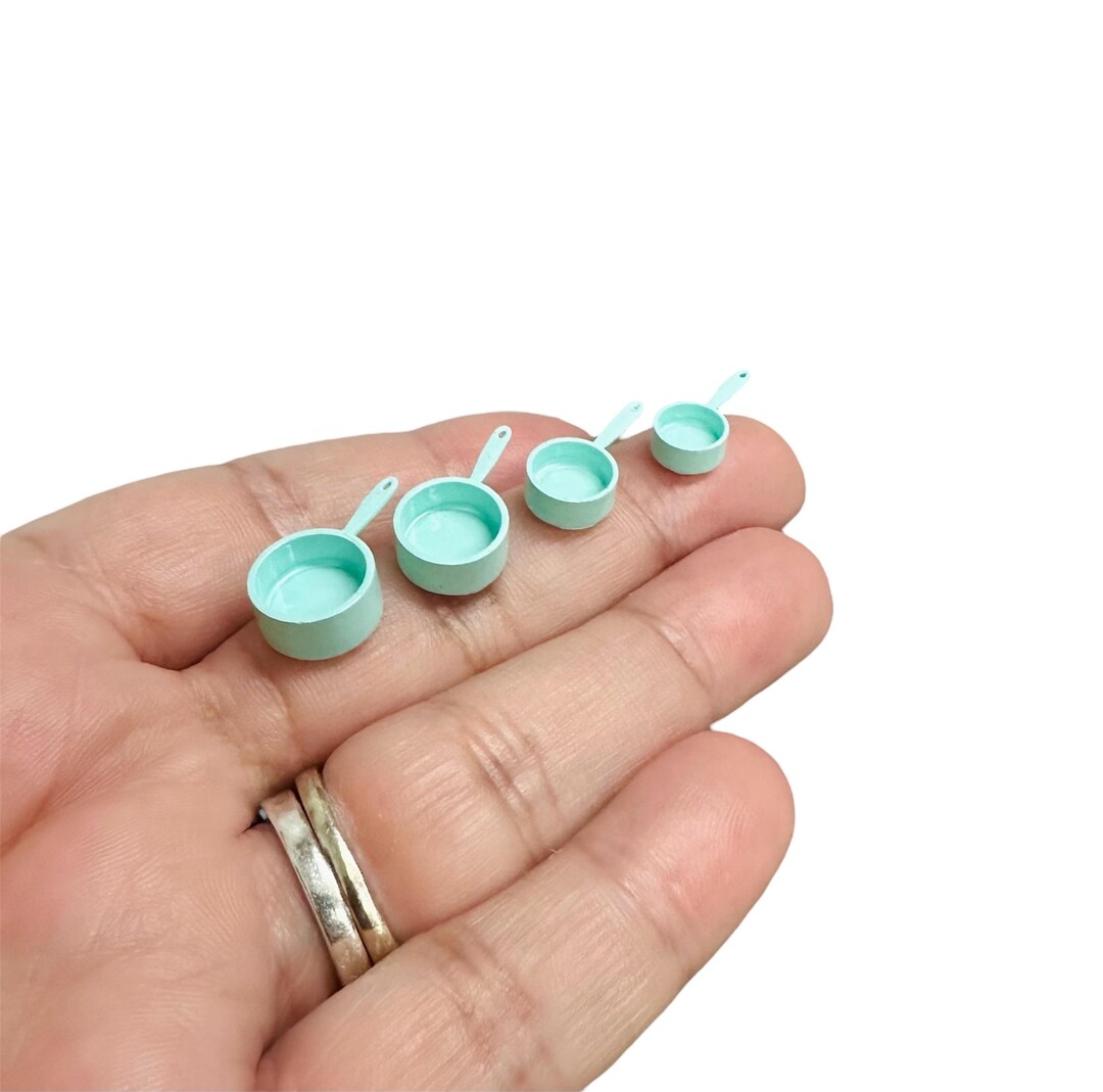1/12 Scale Miniature Mint Measuring Cups for Dollhouse - Etsy